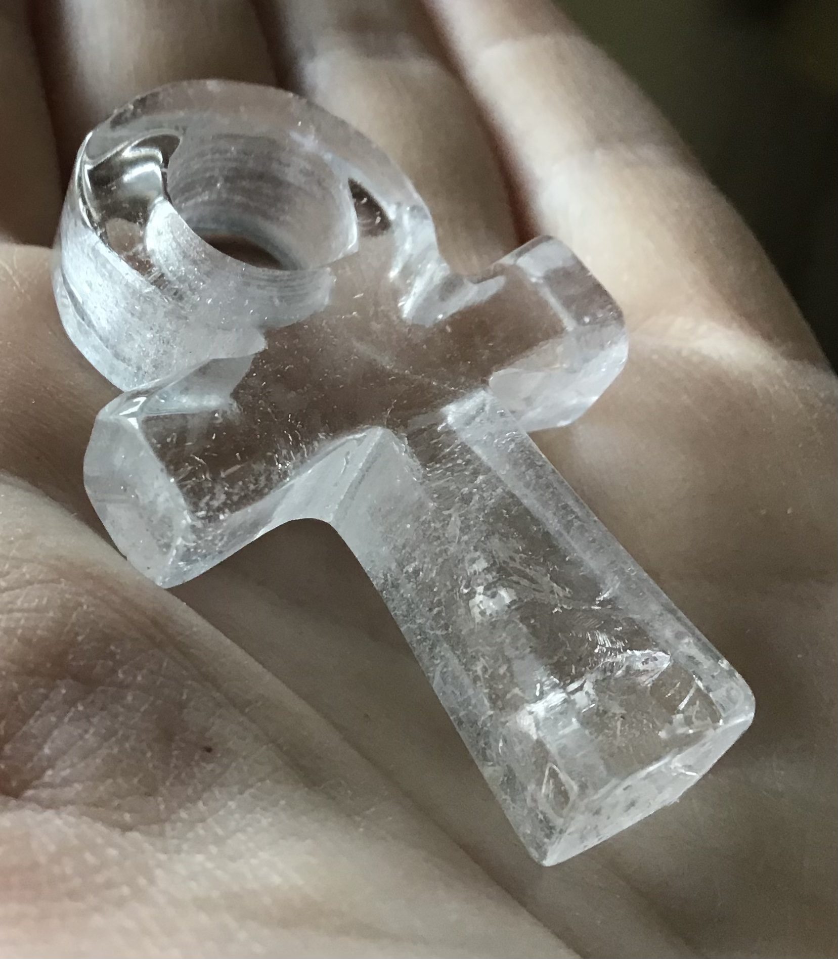 Clear Quartz Crystal Ankh Pendant | Tim Whild