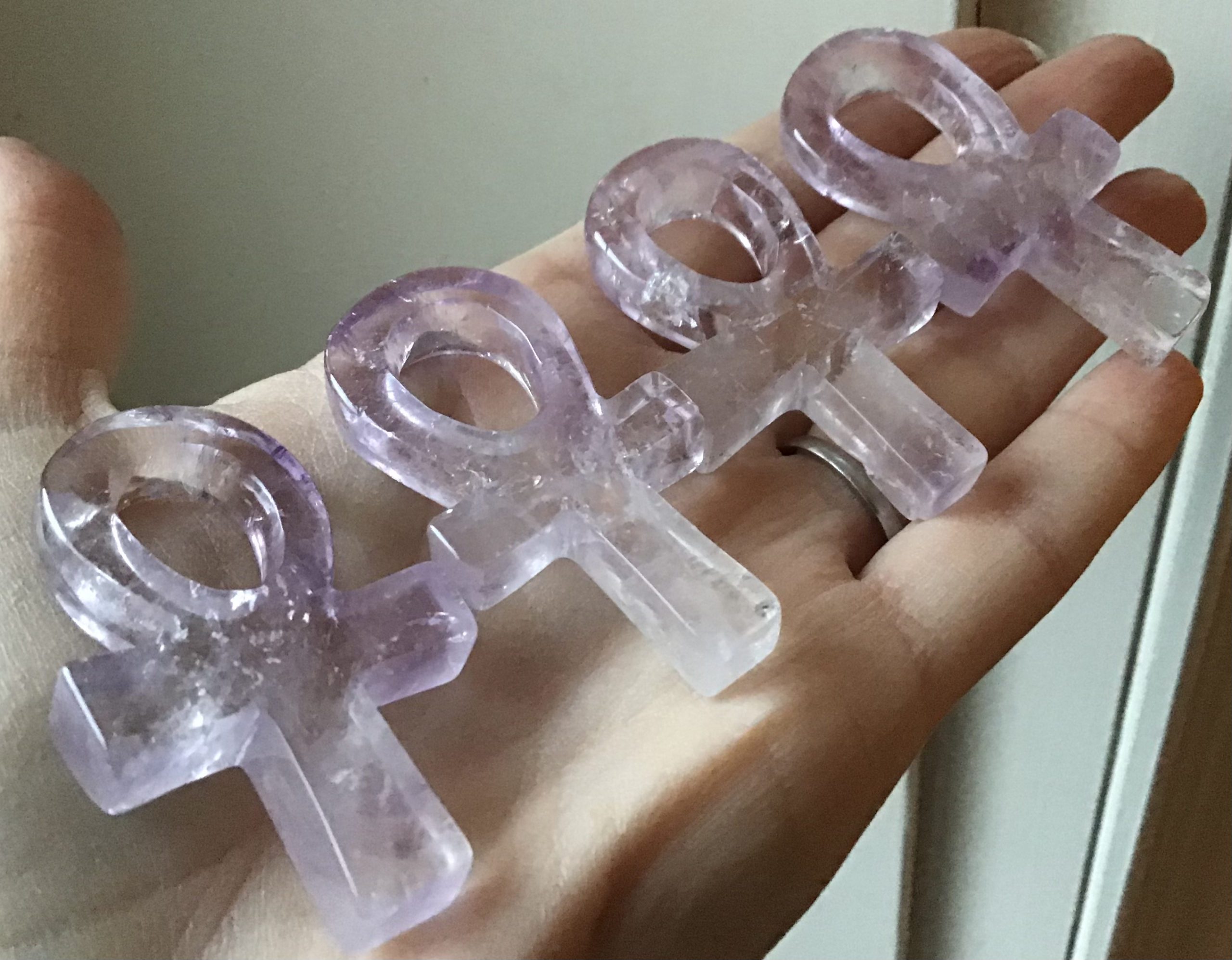 Amethyst Crystal Ankh Pendants | Tim Whild