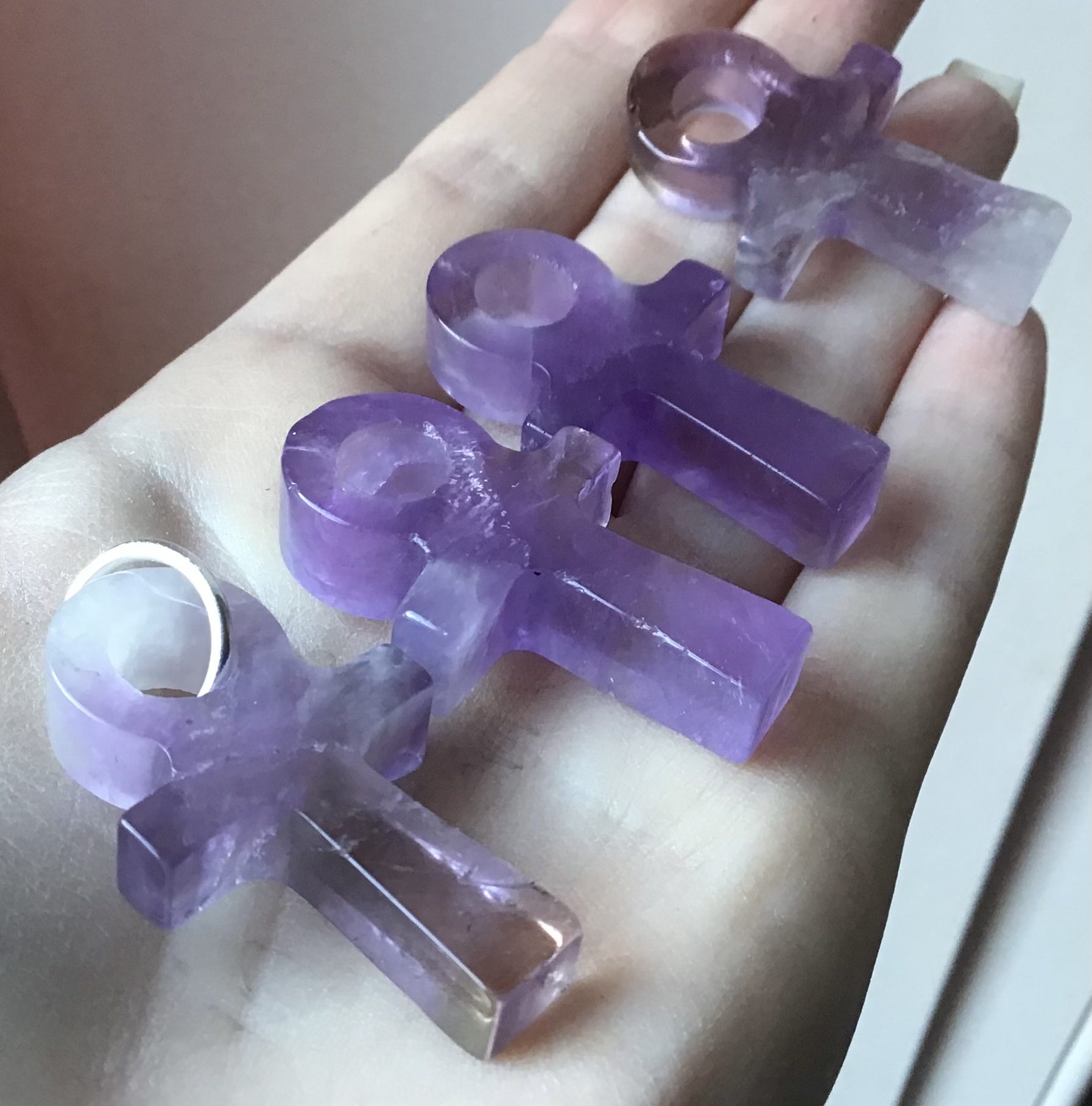 Amethyst Crystal Ankh Pendant | Tim Whild