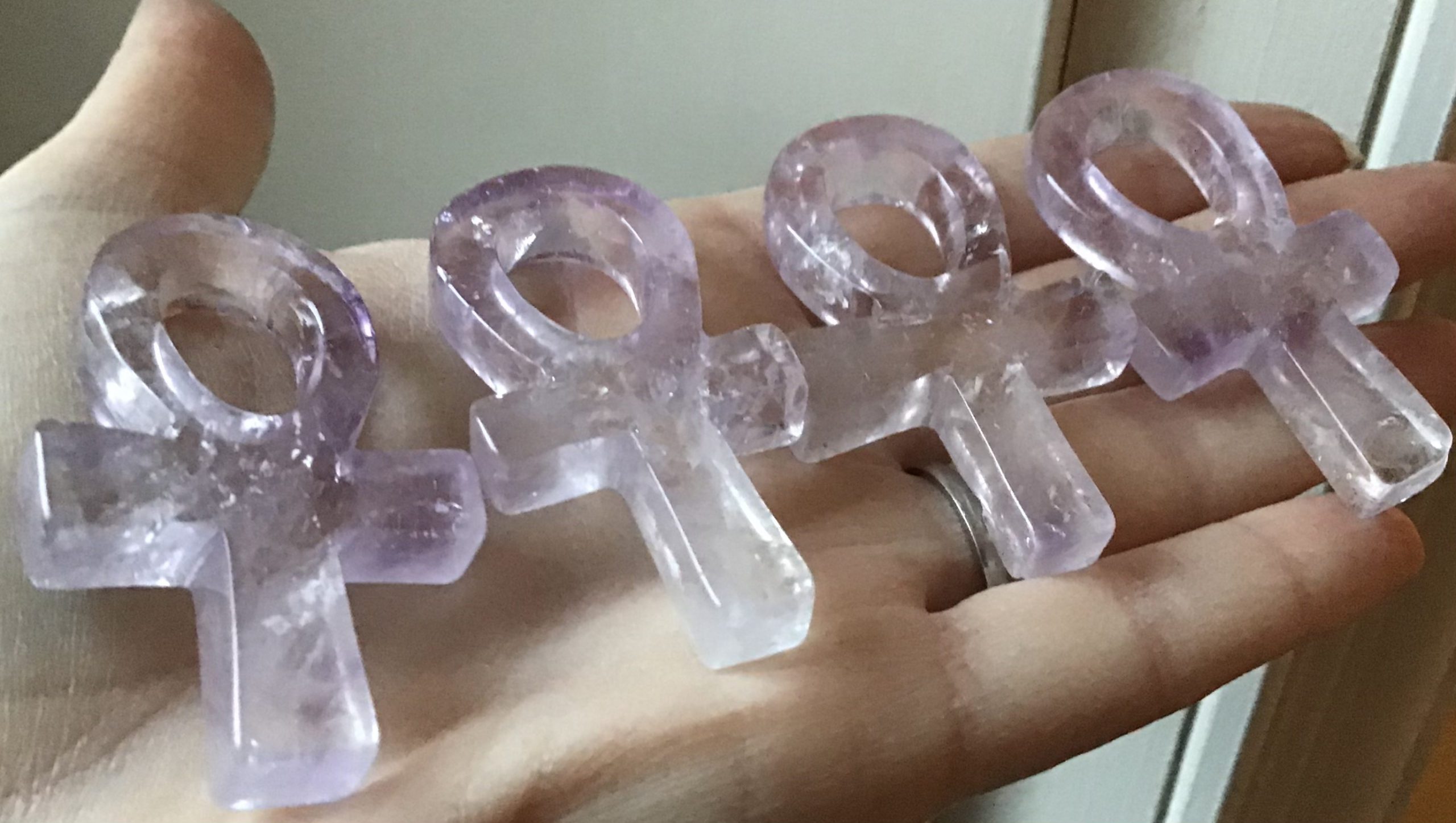 Amethyst Crystal Ankh Pendants | Tim Whild