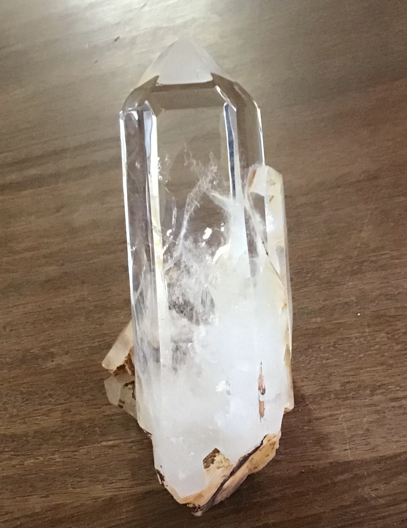 Clear Quartz Twin Blue Angel Hair Crystal Cluster | Tim Whild