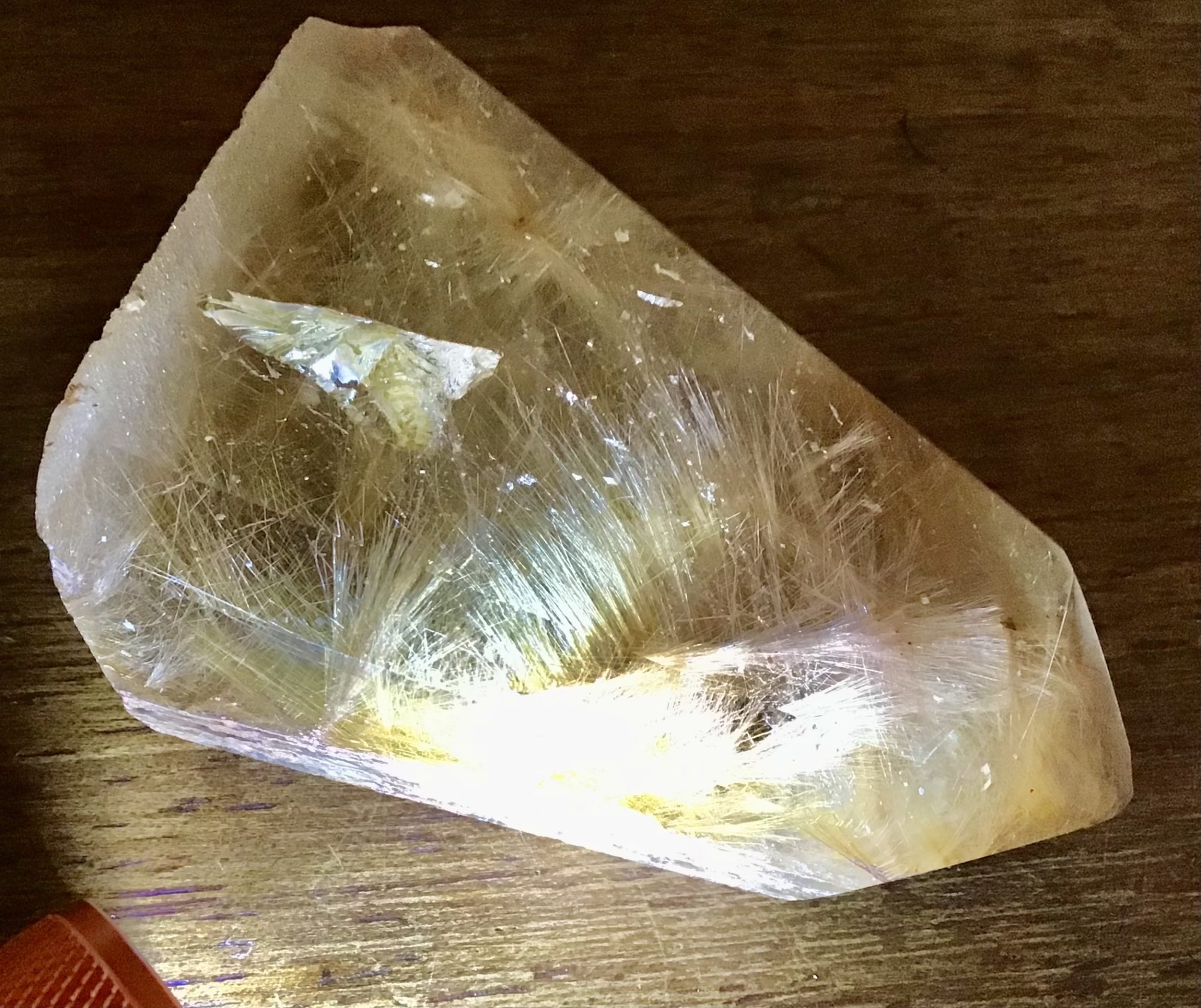 Clear Quartz Gold Rutile Phantom Crystal | Tim Whild