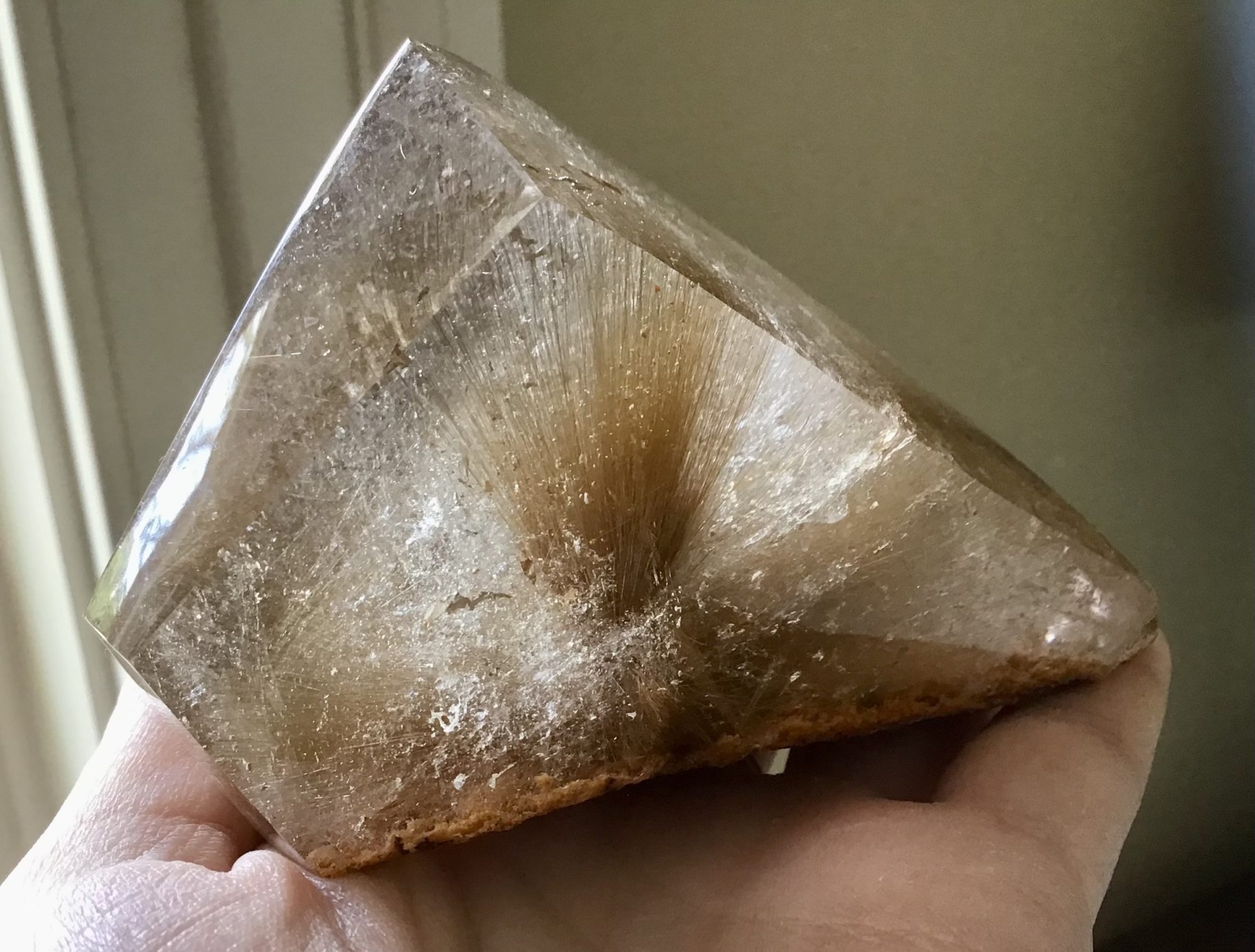 Clear Quartz Gold Rutile Phantom Crystal | Tim Whild