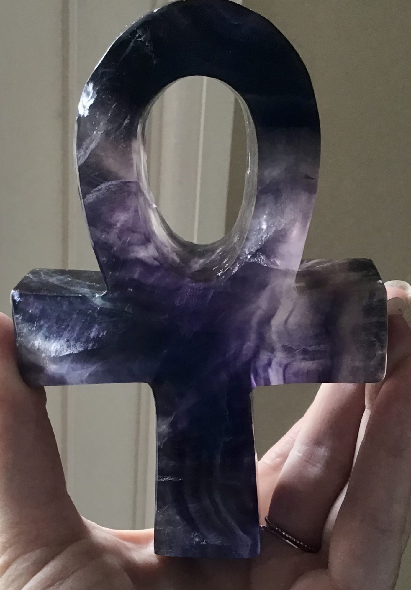 Rainbow Fluorite Crystal Ankh | Tim Whild