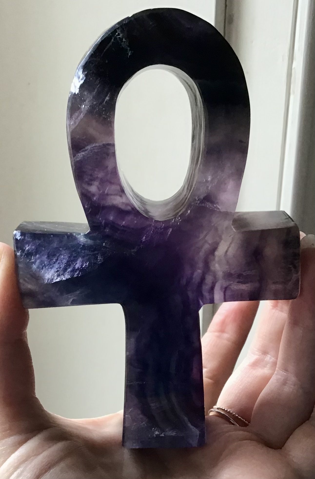 Rainbow Fluorite Crystal Ankh | Tim Whild