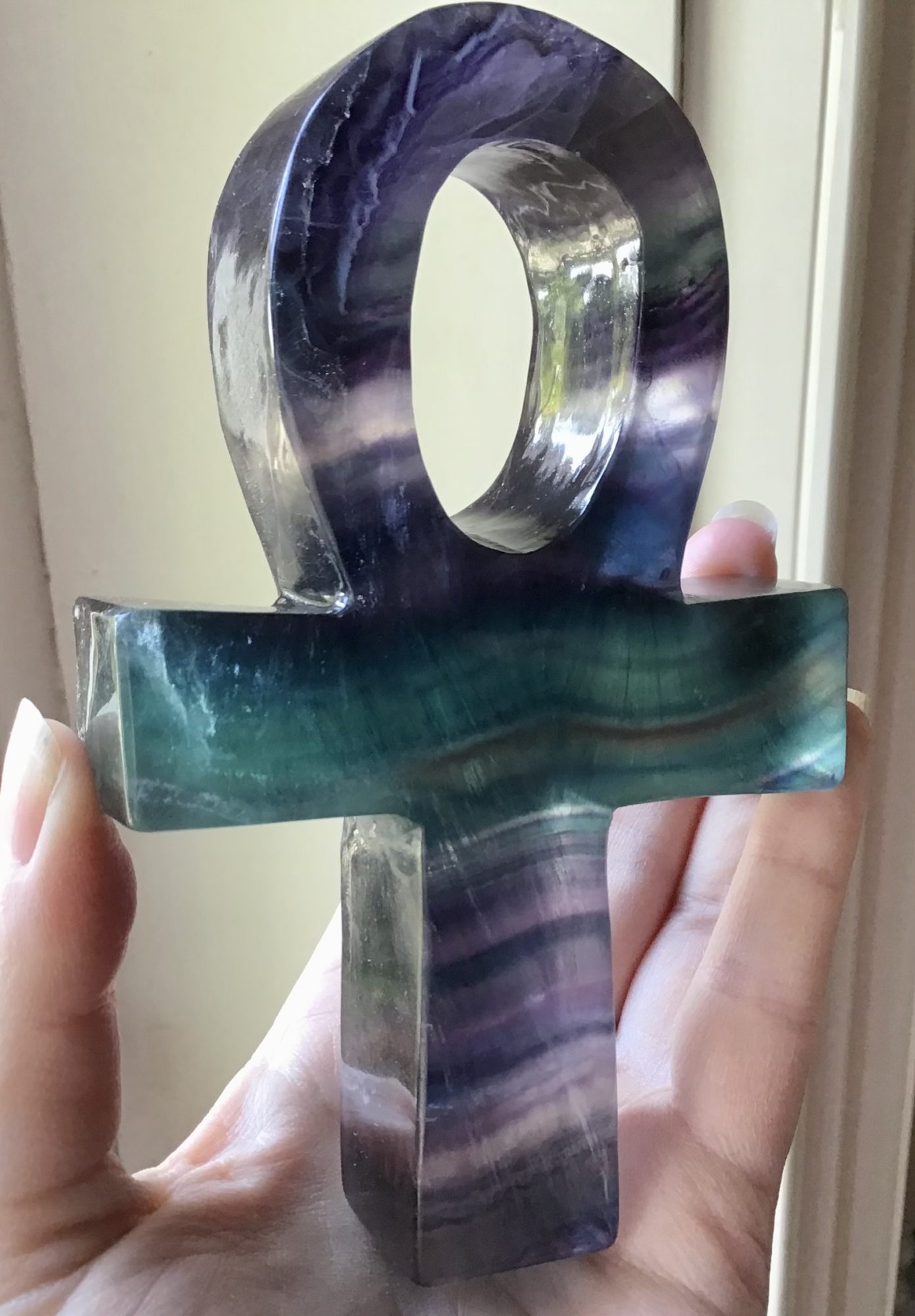 Rainbow Fluorite Crystal Ankh | Tim Whild