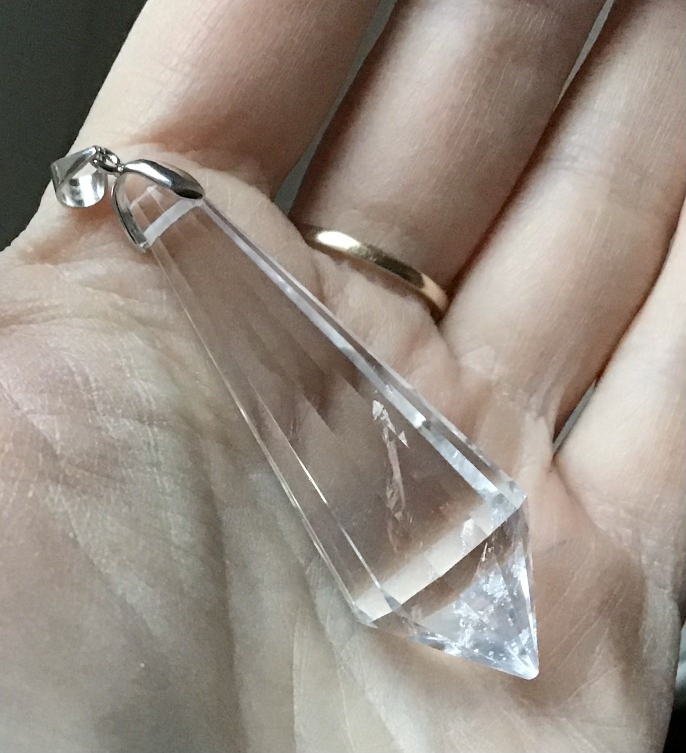 Clear Quartz Crystal Pendant/Pendulum | Tim Whild