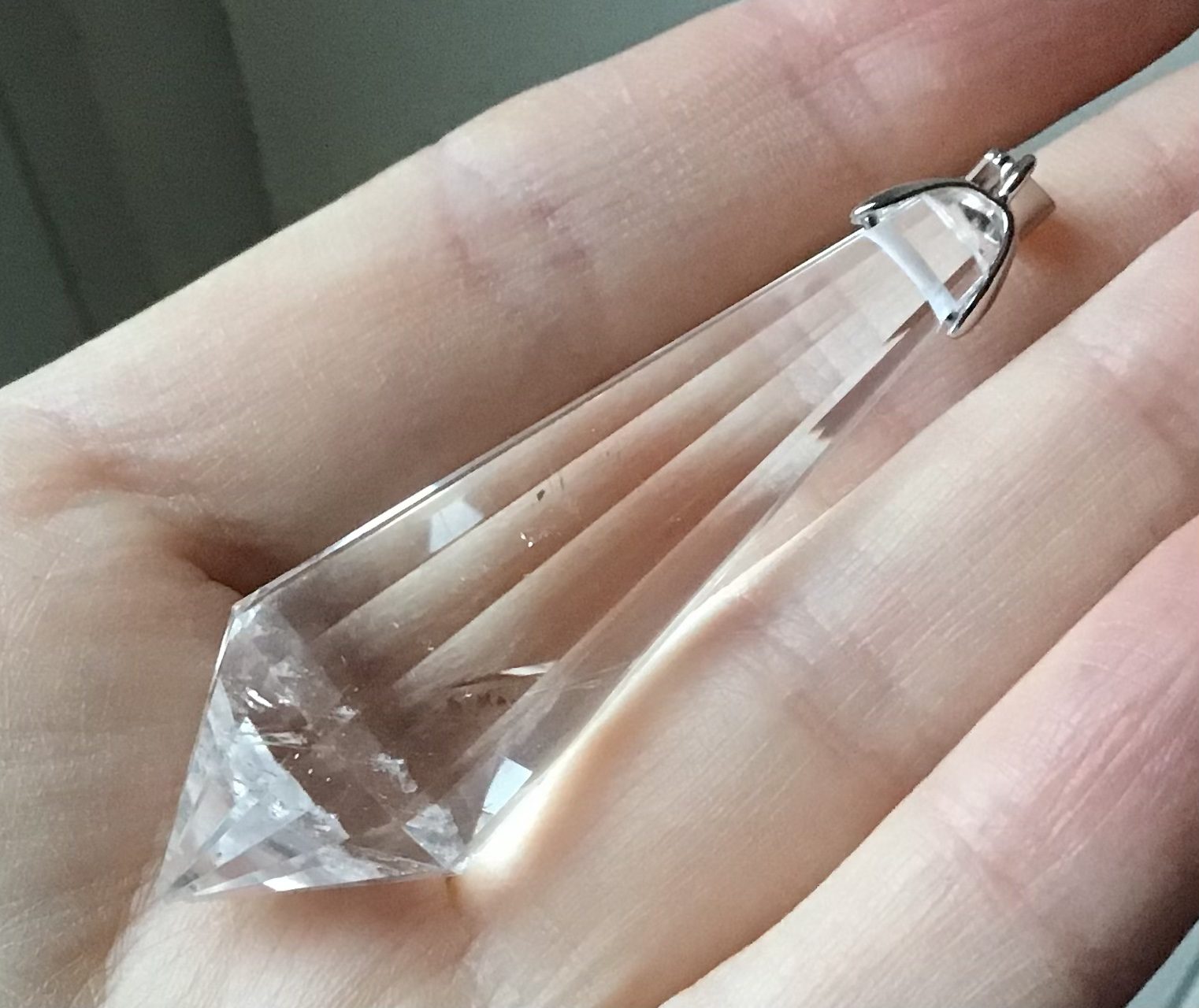 Clear Quartz Crystal Pendant/Pendulum | Tim Whild